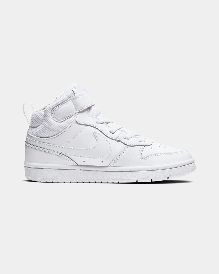 Nike Court Borough Mid 2 White Kids Shoes - InsideBox – InsideBox