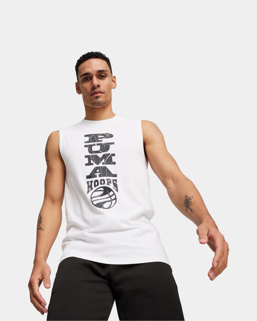 Puma The Hooper Sleeveless T-Shirt White - Inside Box – InsideBox