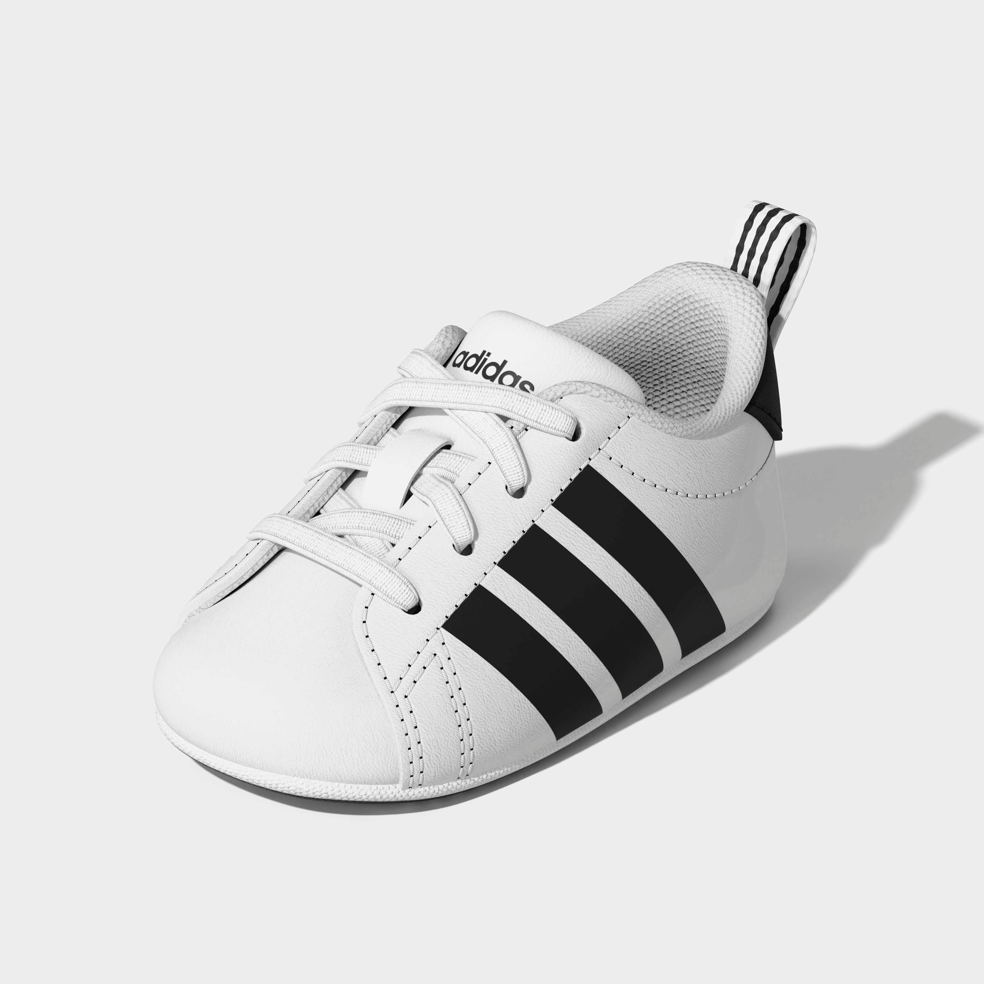 Sapatilhas Bebé Adidas Grand Court Crib Branco/Preto – InsideBox
